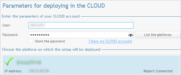 PCSCloud - Deploying the setup of a WINDEV application